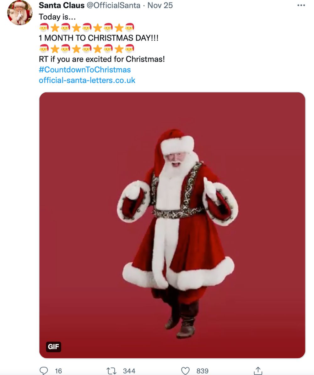 5 top Christmas Twitter accounts - Minter.io Analytics Blog: Insights ...