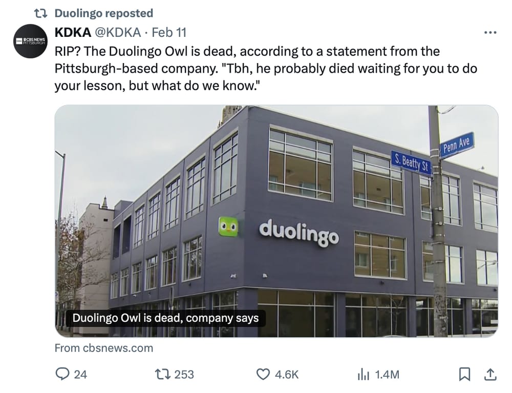 How Duolingo’s latest marketing campaign stole the world’s attention ...