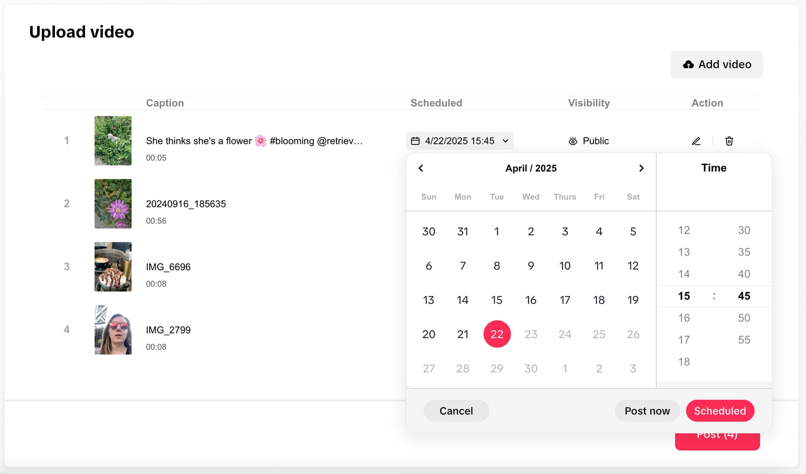 How to upload TikTok videos in bulk - Minter.io Analytics Blog ...