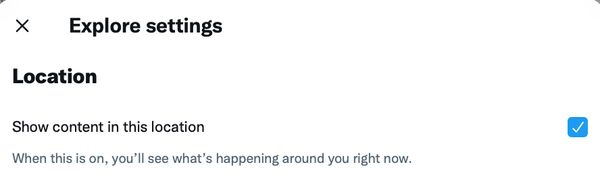 How to add, change and remove explore location on Twitter - Minter.io ...
