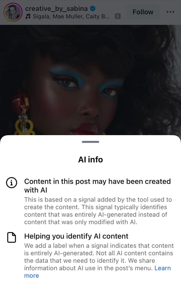 Everything you need to know about AI labels on Instagram - Minter.io ...