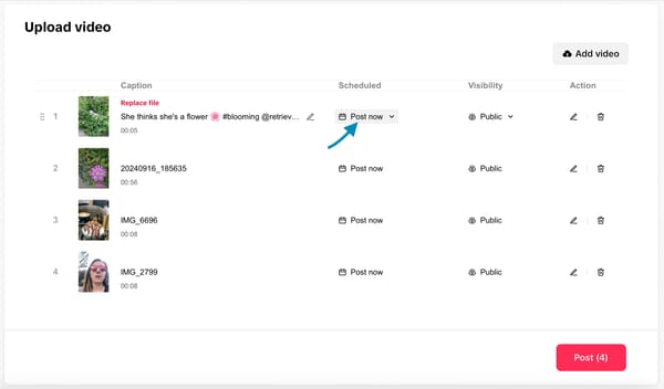 How to upload TikTok videos in bulk - Minter.io Analytics Blog ...