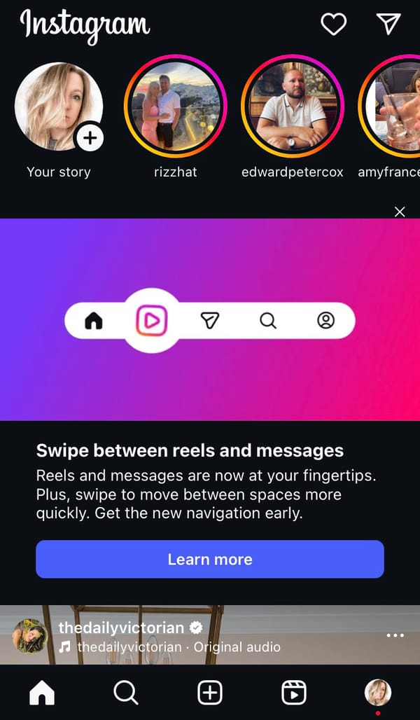 Instagram launches NEW app navigation system update - Minter.io ...